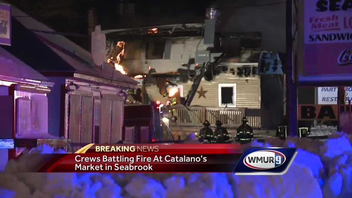 3-alarm fire engulfs Seabrook market