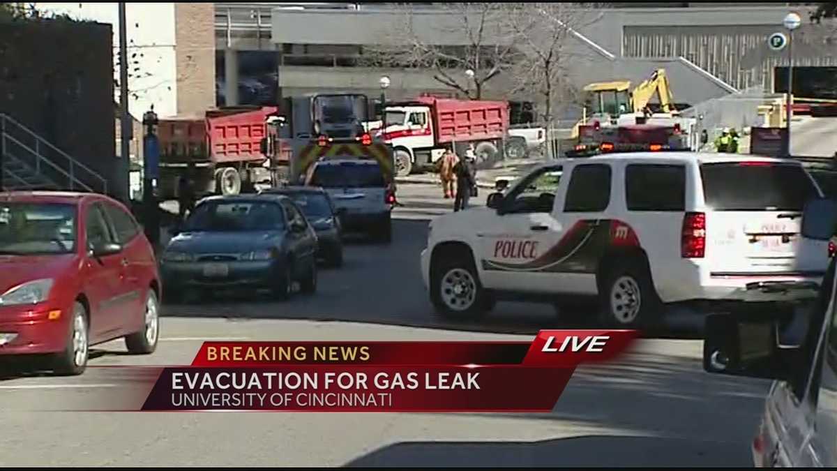 Gas line break closes UC building