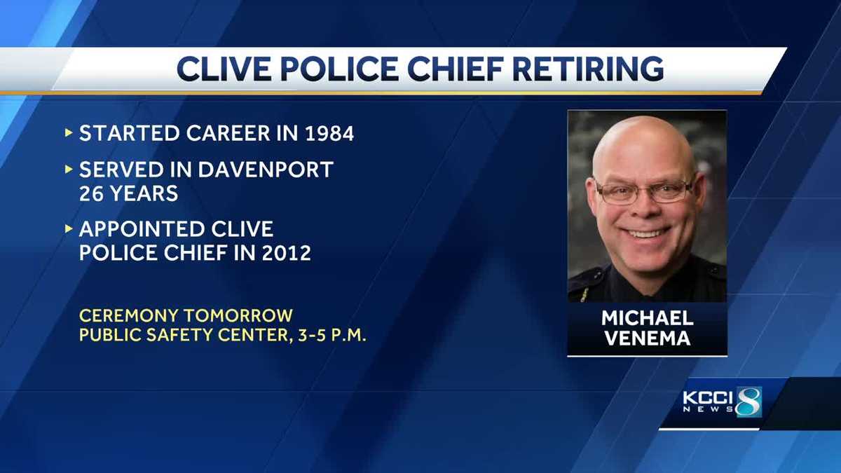 Clive police chief retiring after nearly 40 years of service