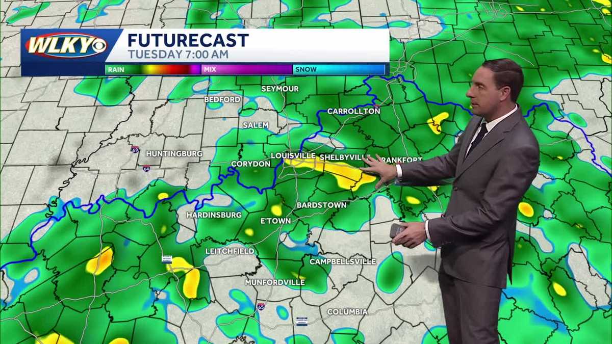Impact weather returns with rain on Tuesday
