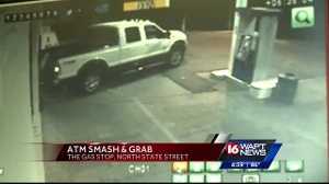 Men wanted in ATM smash and grab