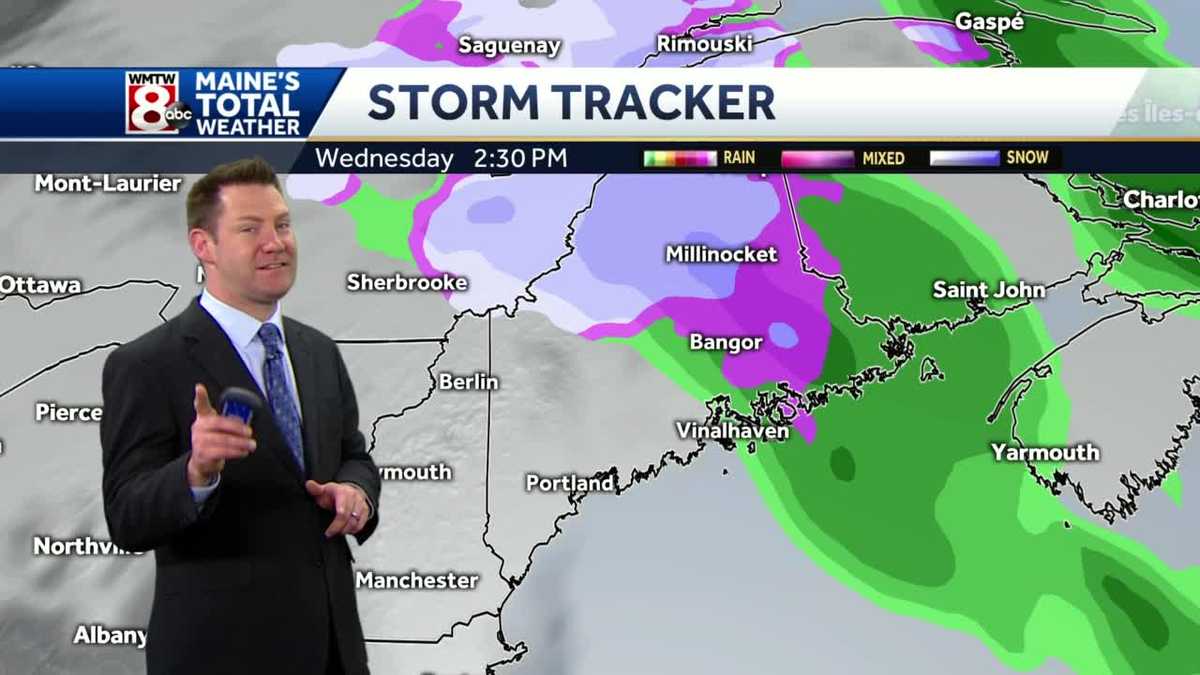 Tracking evening snow