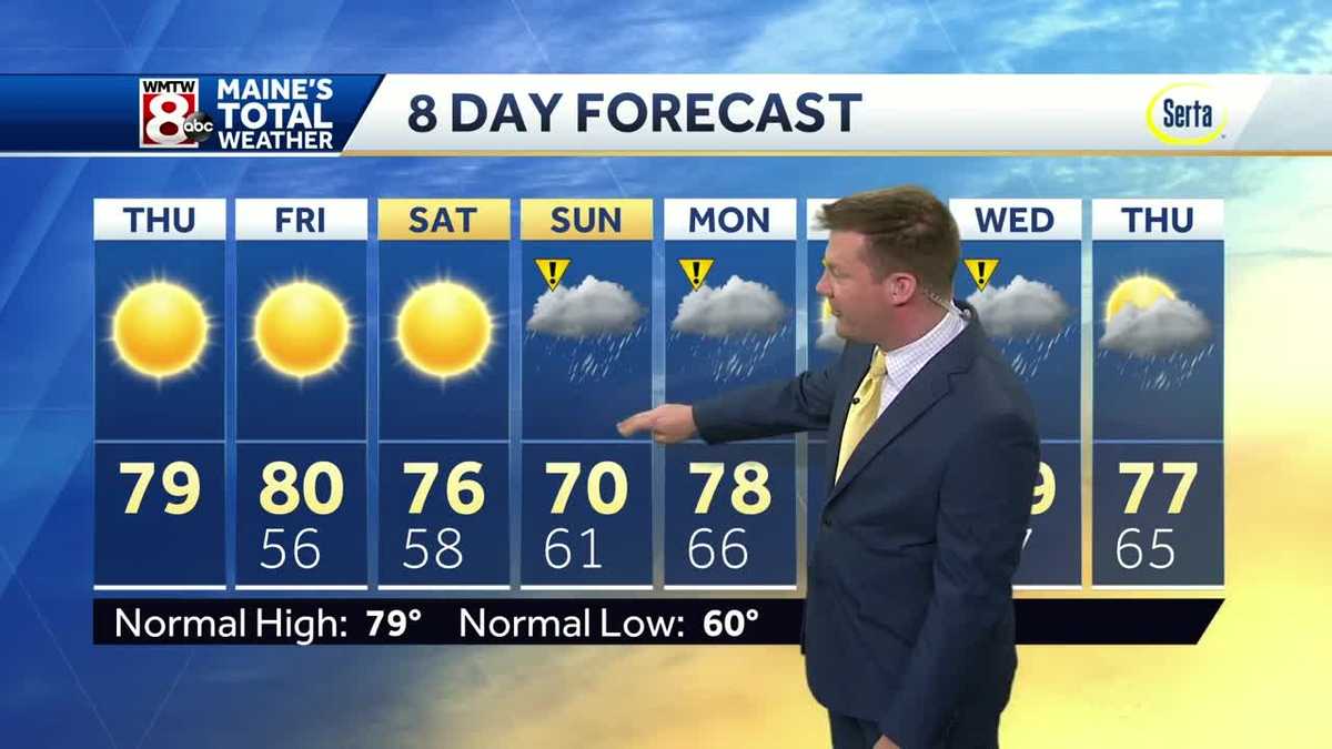 Nice weather stretch coming to an end