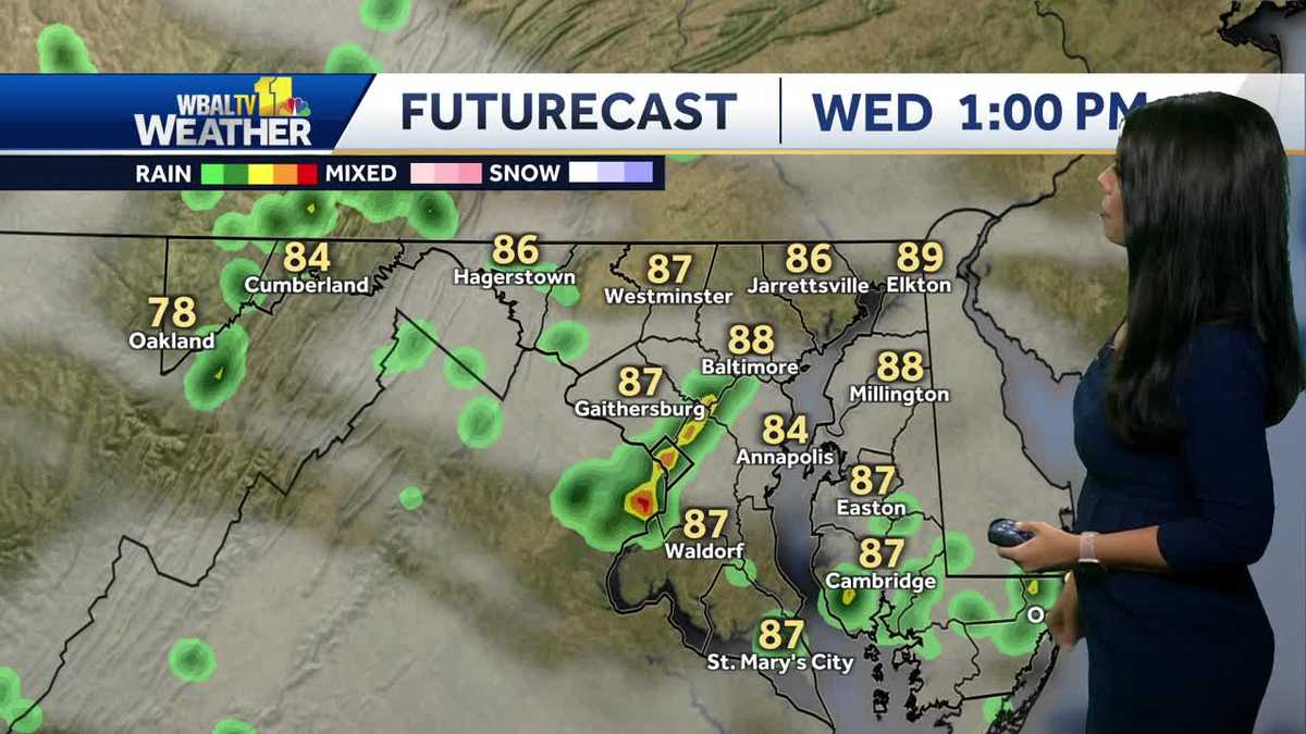 Hot, humid Wednesday with chance of afternoon storms