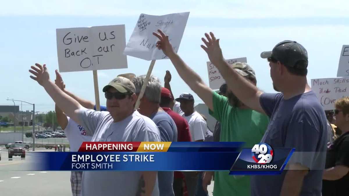 Workers strike at plant in Fort Smith