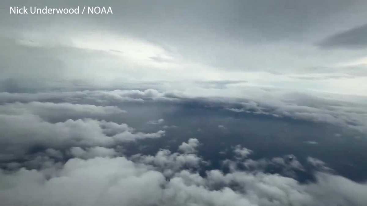 Watch: Hurricane Hunters fly through the eye of Hurricane Helene