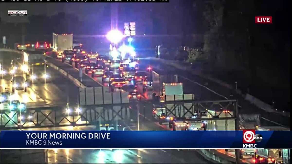 Kansas City-area traffic snarled with multiple wrecks Wednesday