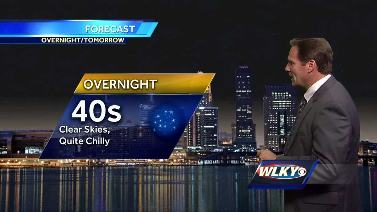 Clear skies, quite chilly overnight