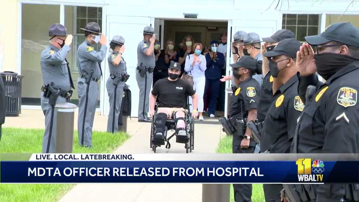 MDTA police surprise officer upon his release from hospital