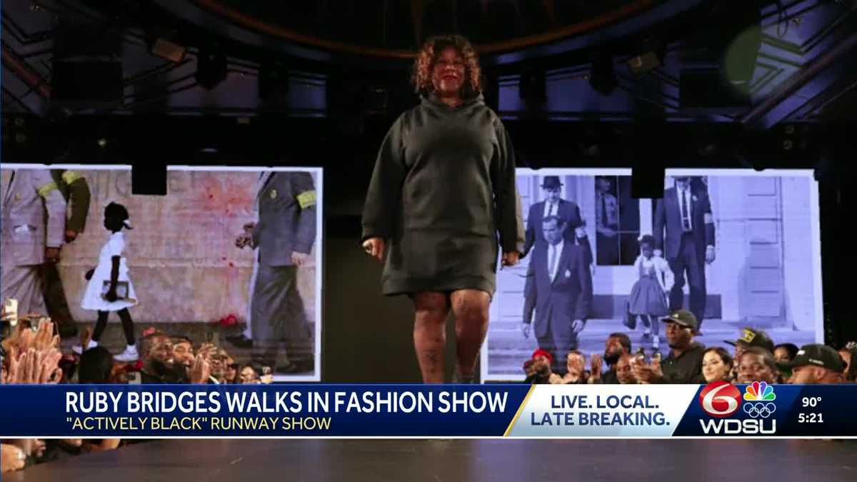 Ruby Bridges walks in New York Fashion Week show