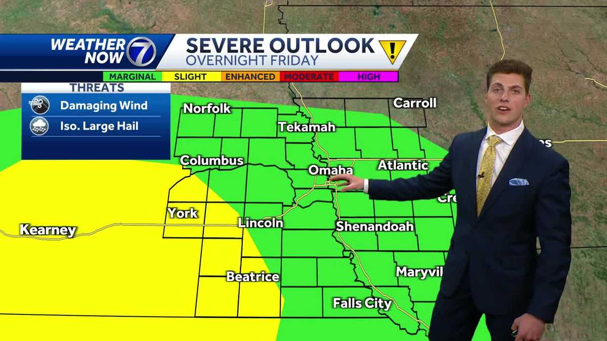 Omaha weather: Another round of storms Friday night, severe potential ...
