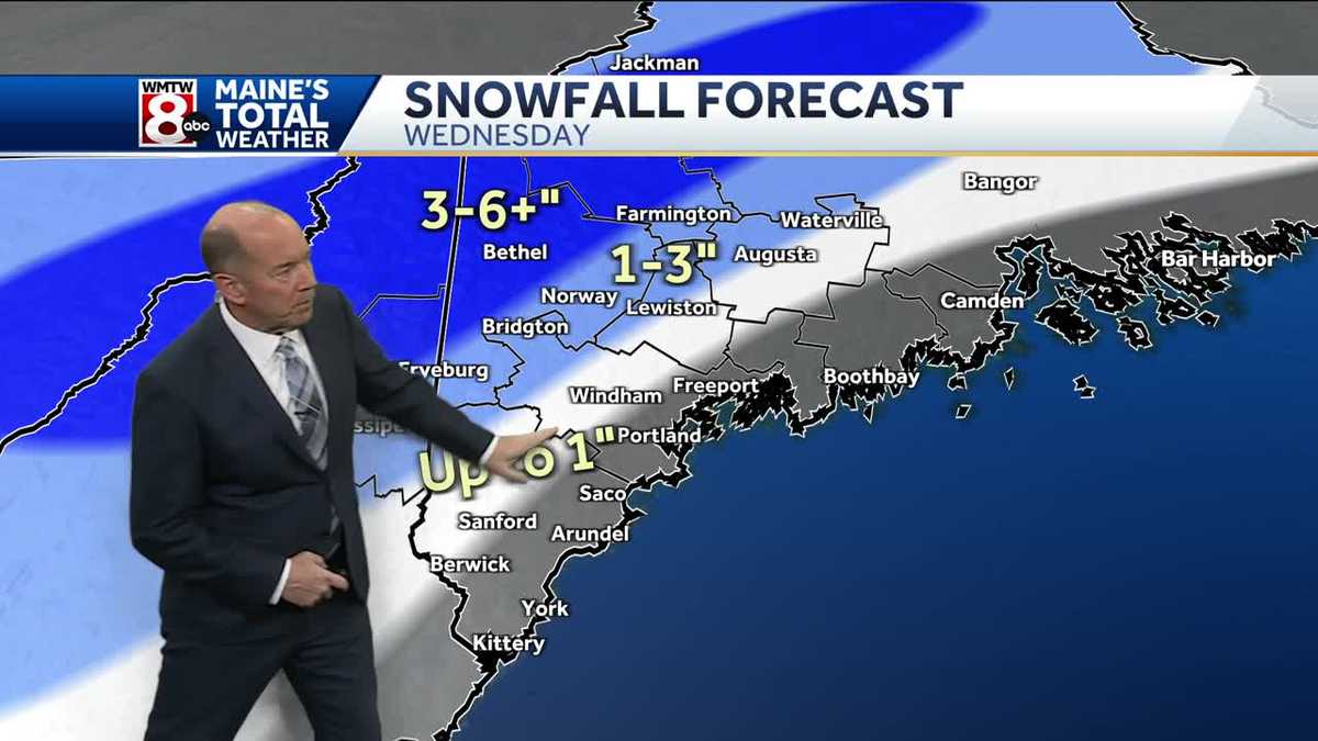 First snowfall for some .. all rain for others