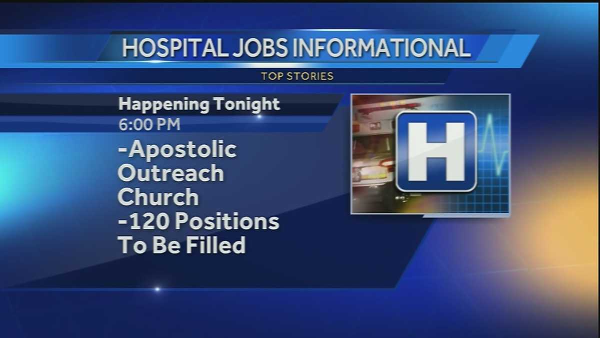New hospital job fair tonight
