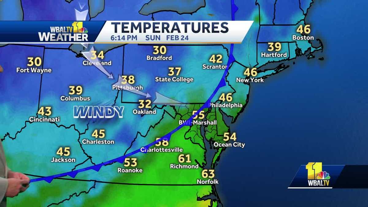 Windy conditions continue into Monday