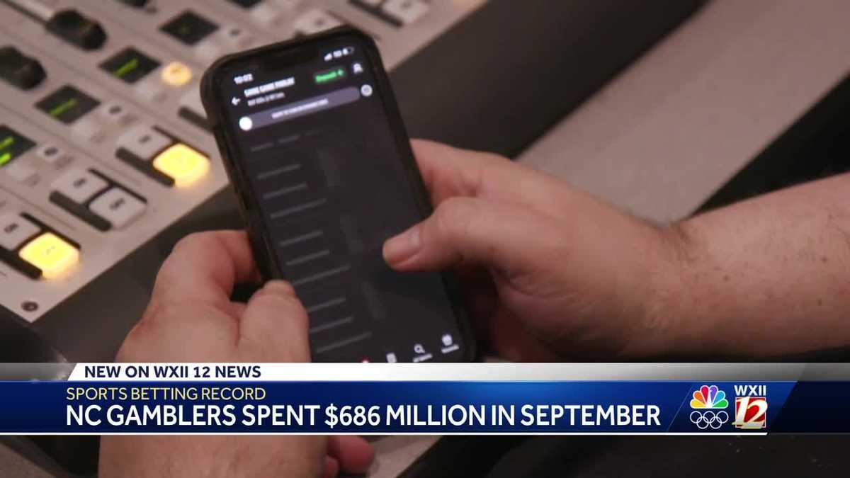 Online sports gamblers in North Carolina set new record in September