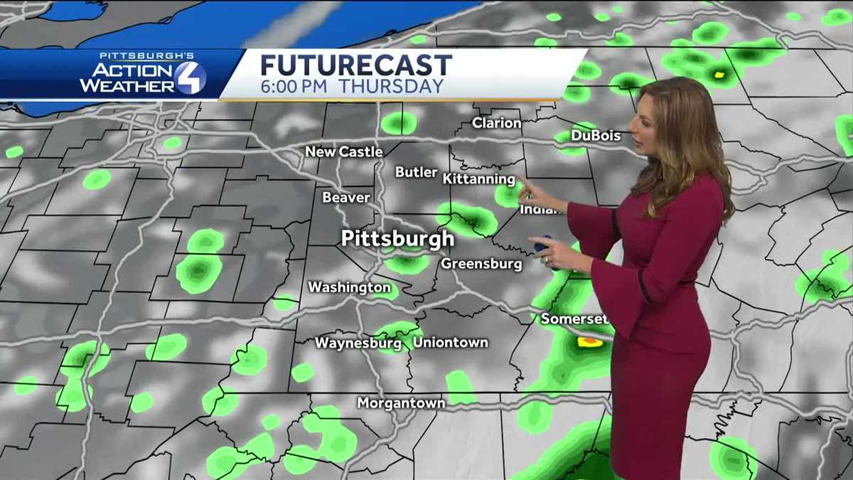Pittsburgh's Action Weather forecast: Scattered showers continue