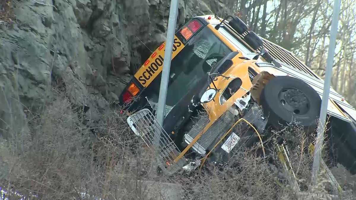 What caused school bus wreck that injured students?