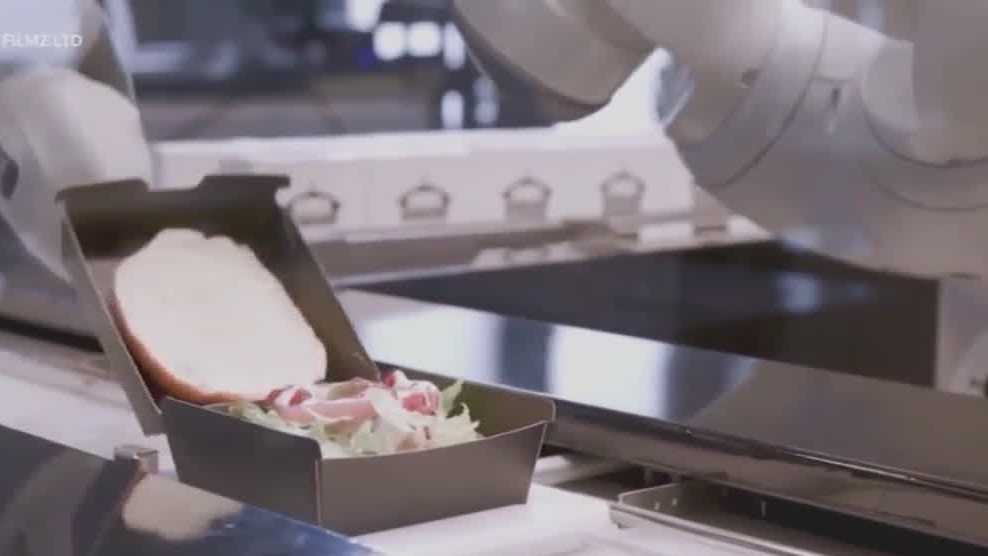 California restaurant introduces hamburger making robots