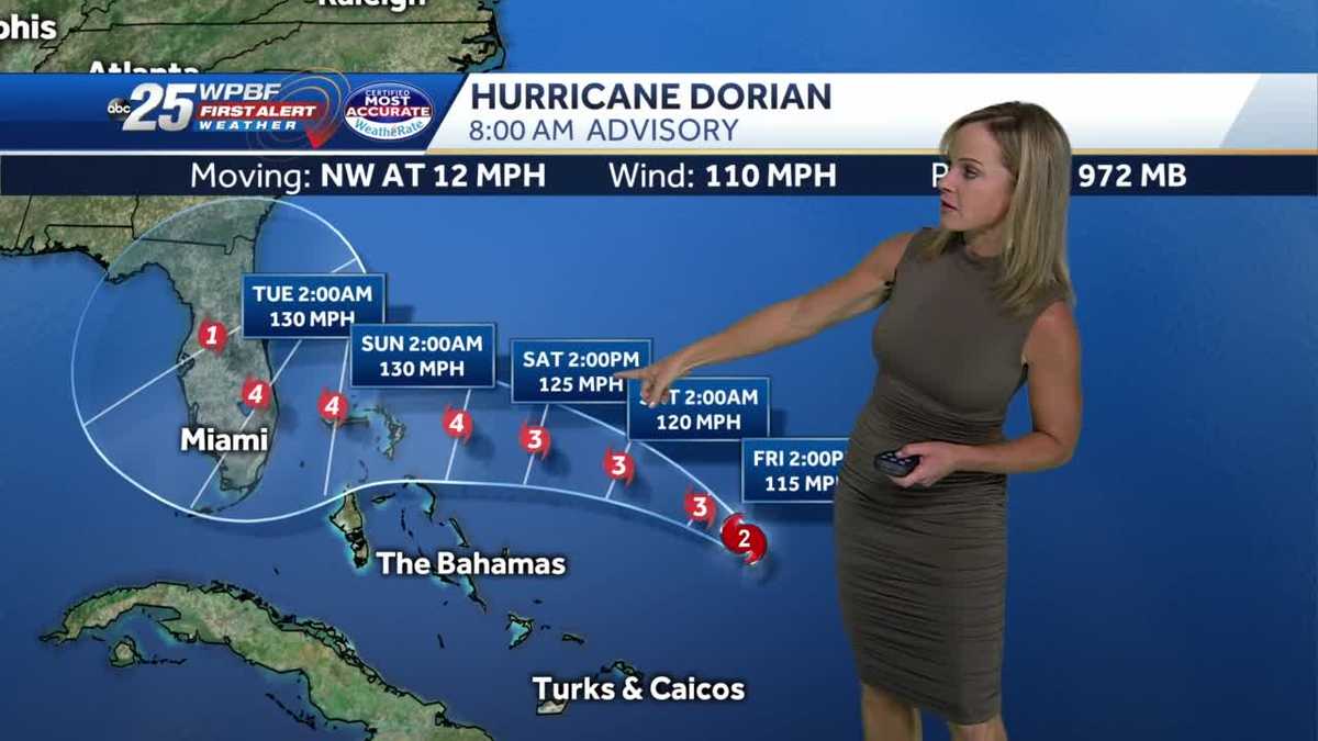 Hurricane Dorian continues to intensify