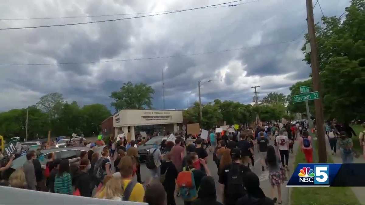 Hundreds in Burlington protest death of George Floyd