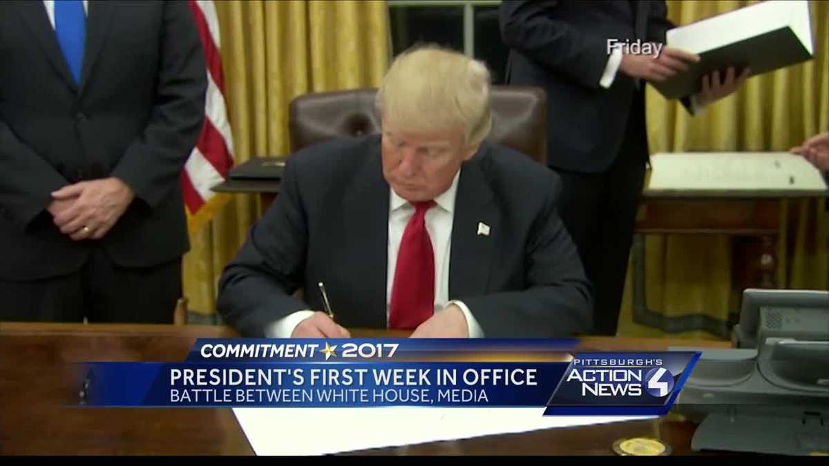 President Trump's first week in office underway