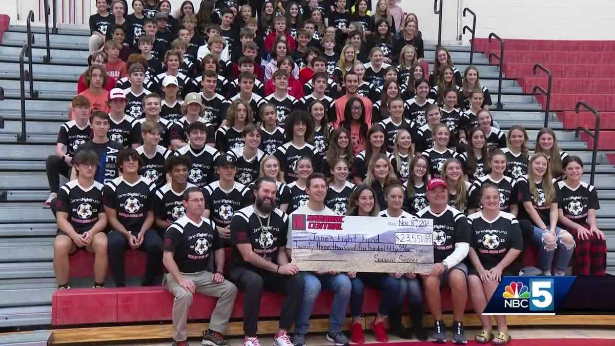 Saranac High School soccer teams raise over $23,000 for Jane's Fight Fund
