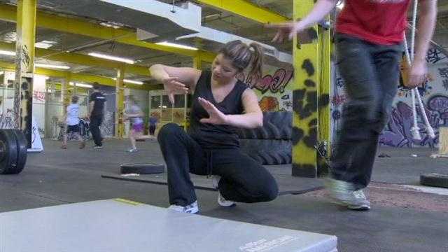 Kim Dacey tries Parkour movement art