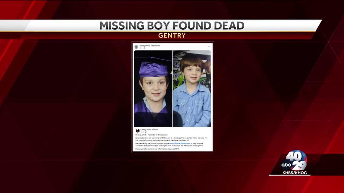 Gentry boy found dead after overnight search