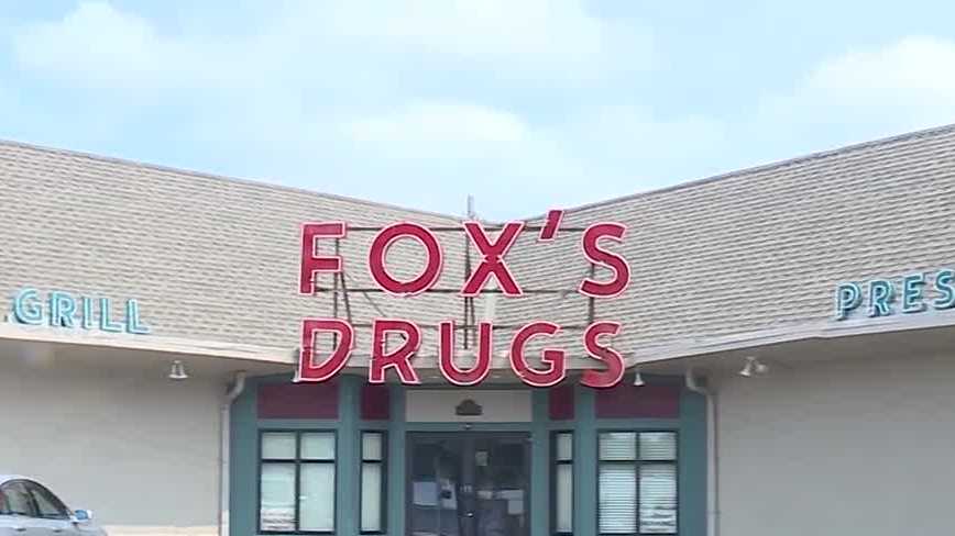 Historic Fox's Drugs building in Raytown for sale