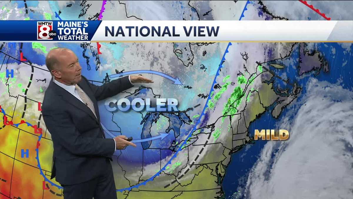 Cooler days ahead as we finish the workweek