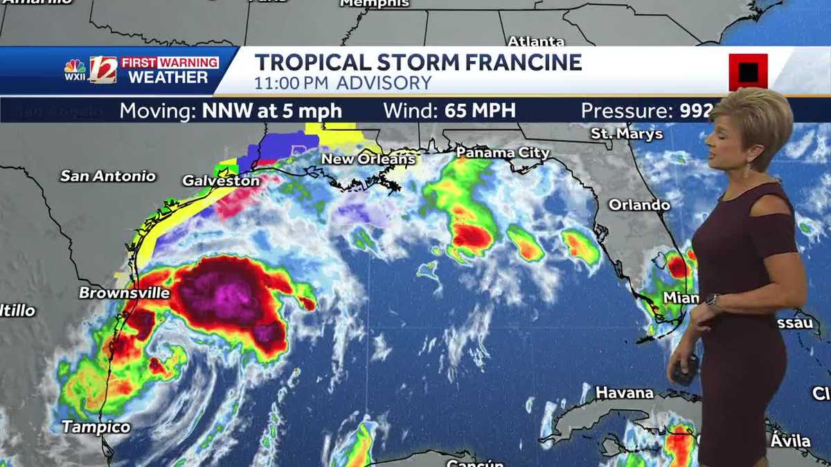 WATCH: Tracking Francine in the Gulf, continued mild in the Triad