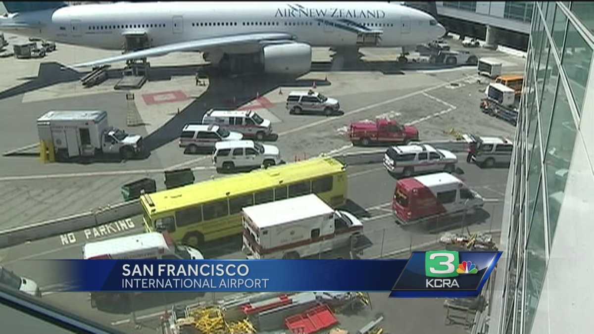 Passengers at SFO witness plane crash