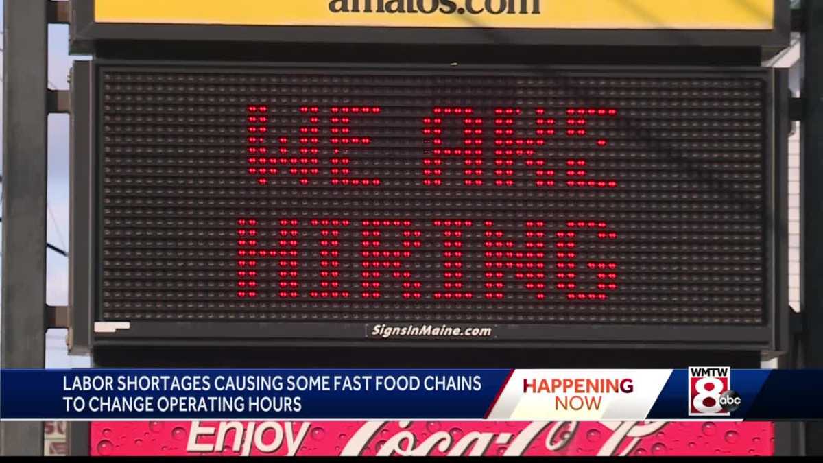Fast food restaurants may not be as fast these days due to the staffing ...
