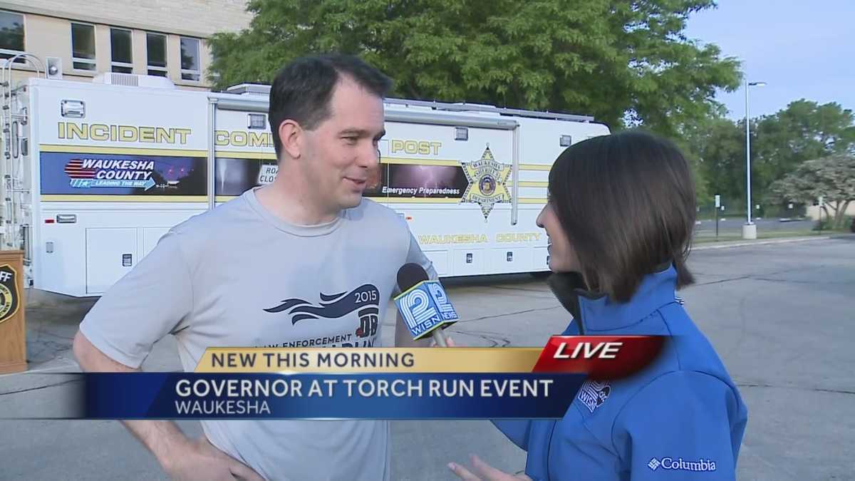 Gov. Walker live on WISN 12 News This Morning