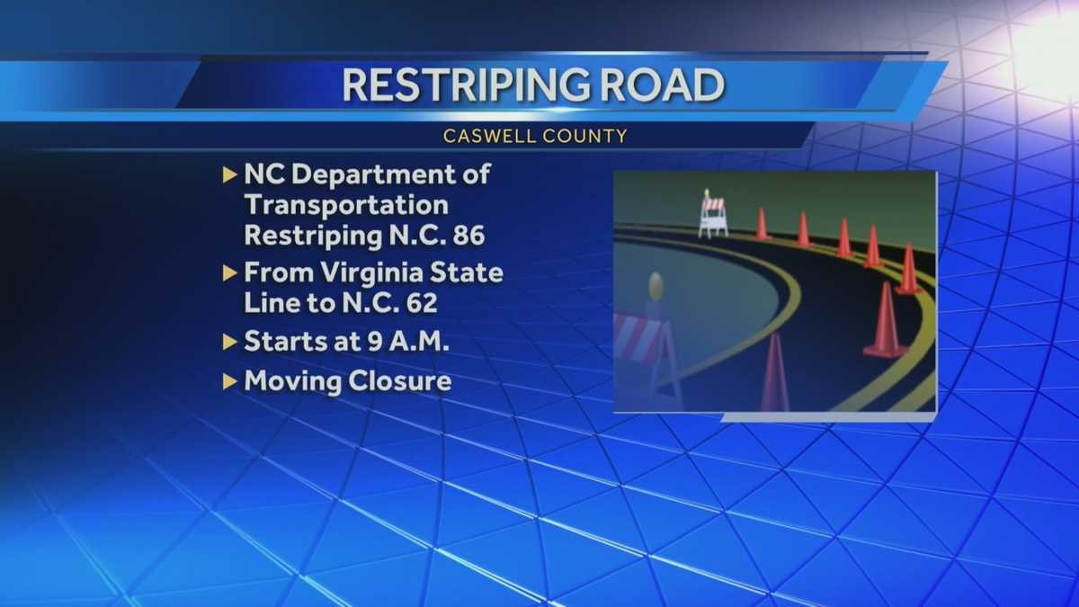 NCDOT closures on NC 86