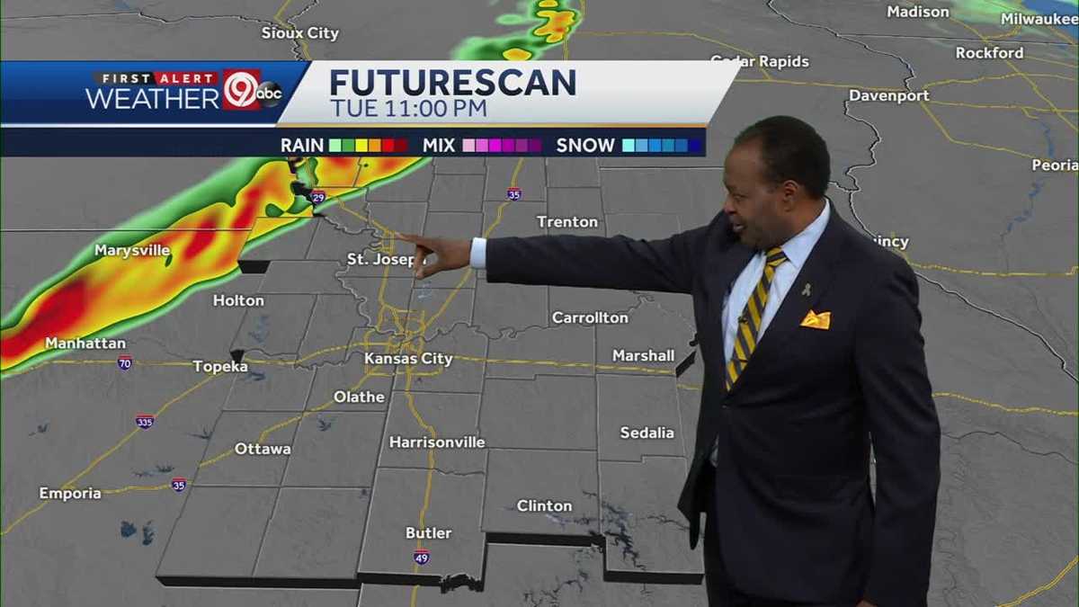 KANSAS CITY WEATHER: Line of storms to move through KC area late