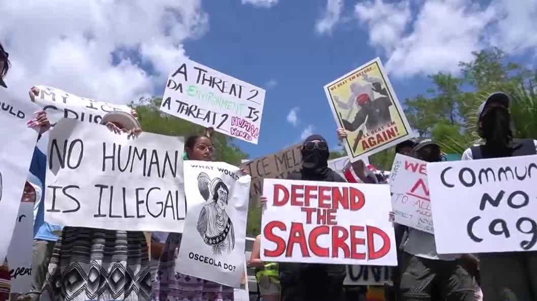 Proud Boys leader and Miccosukee Tribe clash at 'Alligator Alcatraz' on ...