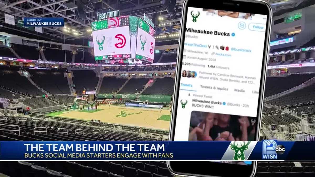Bucks social media team engages with fans, connects to players