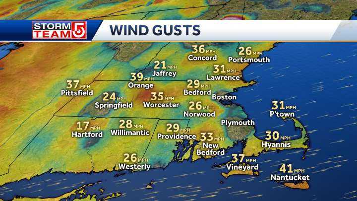 Video: Strong wind gusts to start day