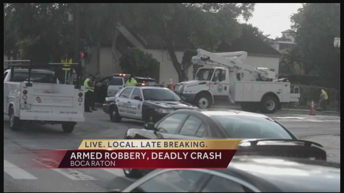 Police investigate armed robbery, fatal crash