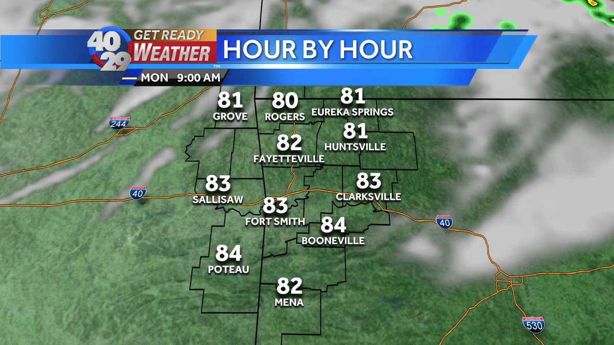 4029 AM Monday Hour by Hour Forecast July 20th