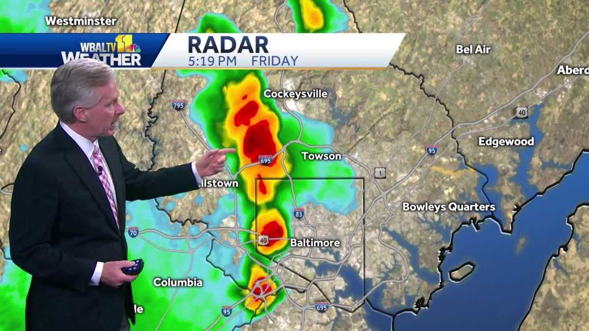 Tom Tracks Storms Moving Through Maryland