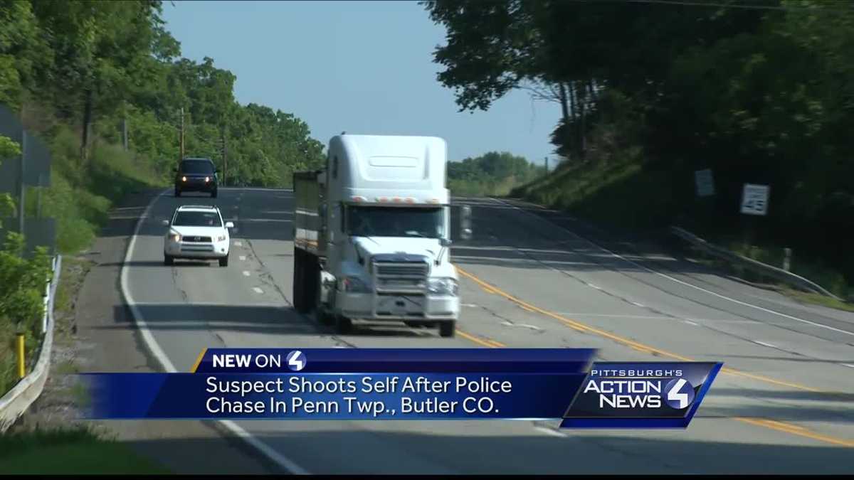 Police: Suspect shoots self after chase in Butler County