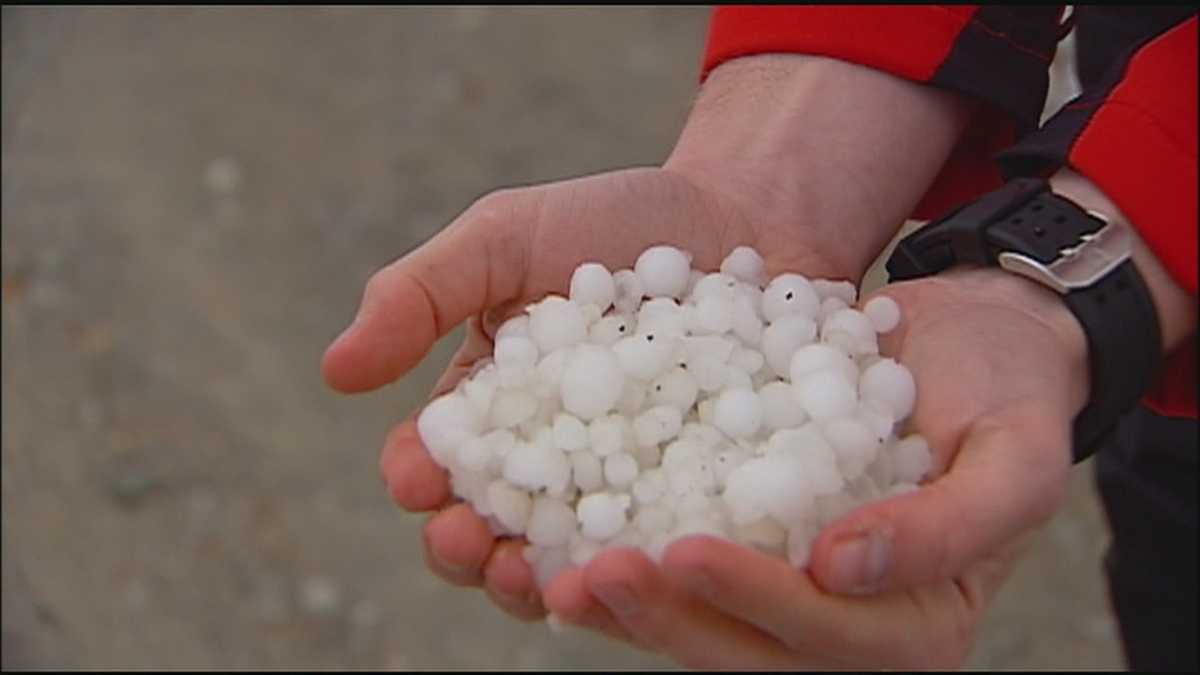 Hail pummels parts of Missouri during storms