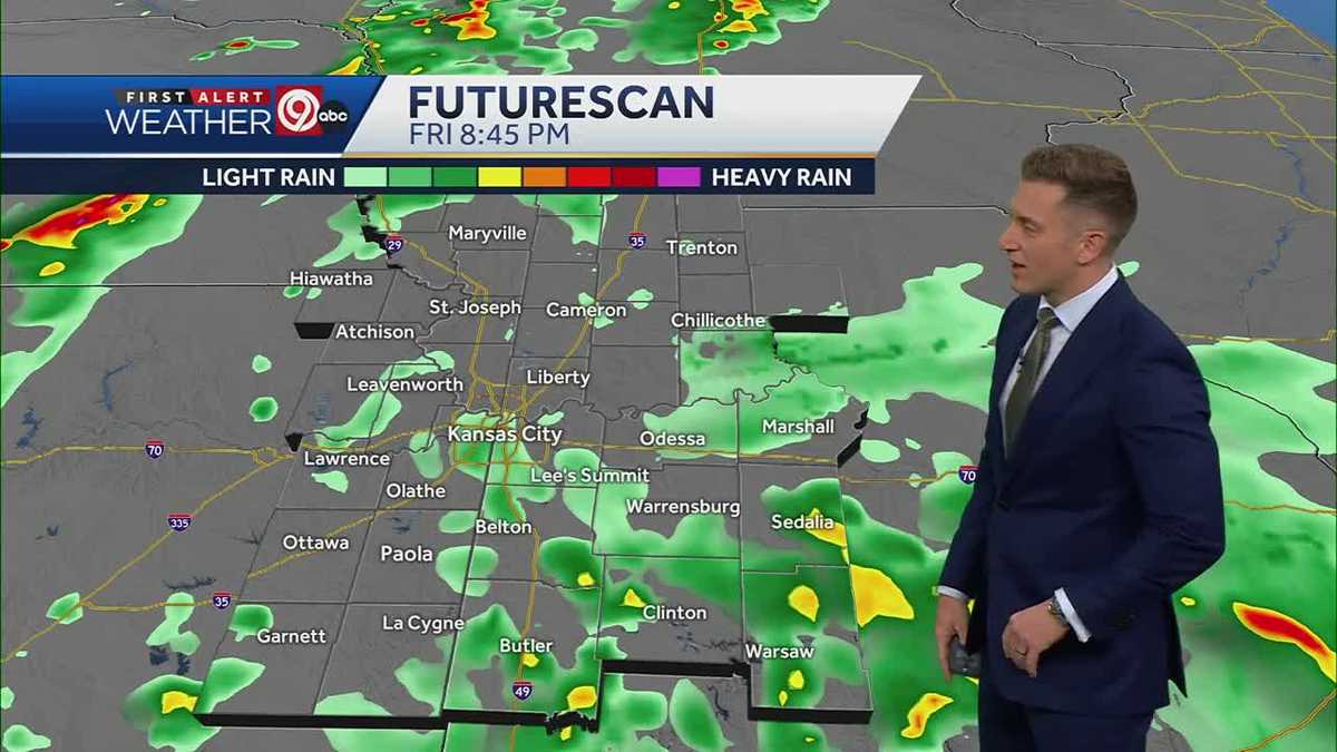 Kansas City to see off-and-on thunderstorms on radar Friday