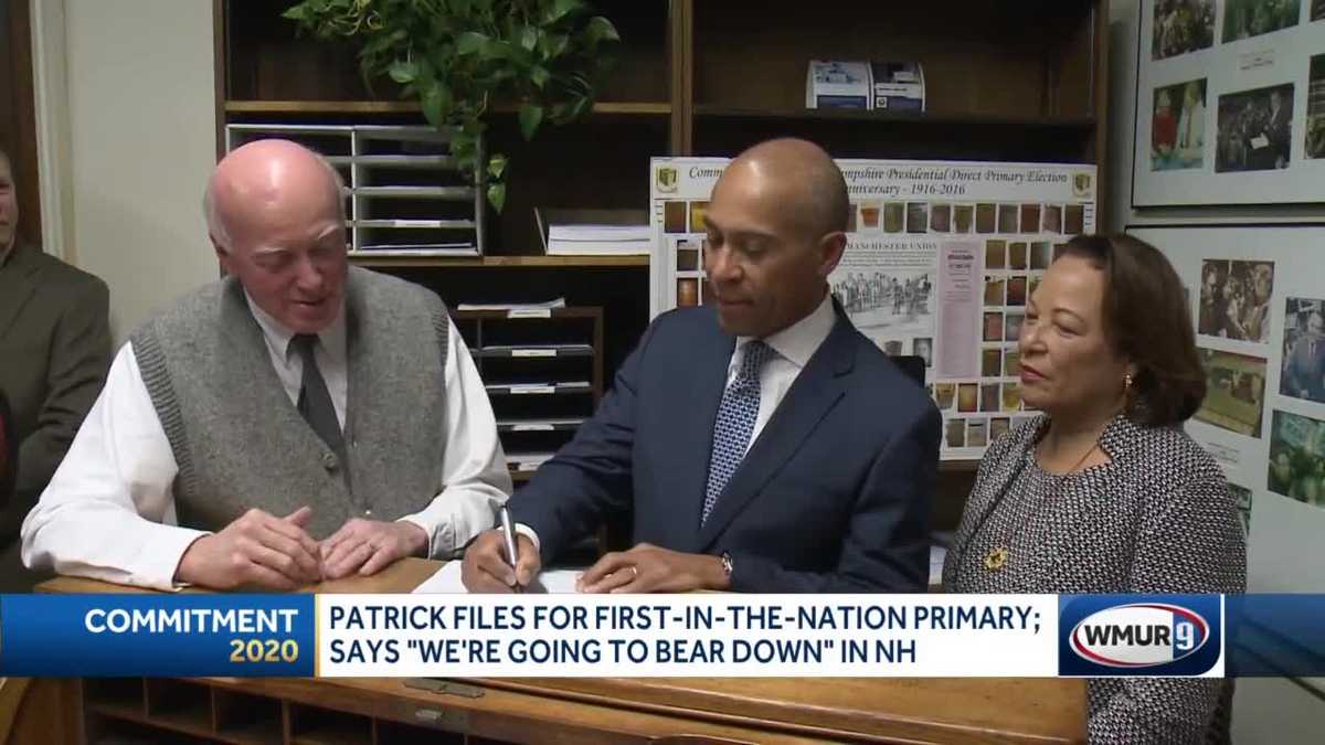 Patrick files for NH primary in late entry to campaign