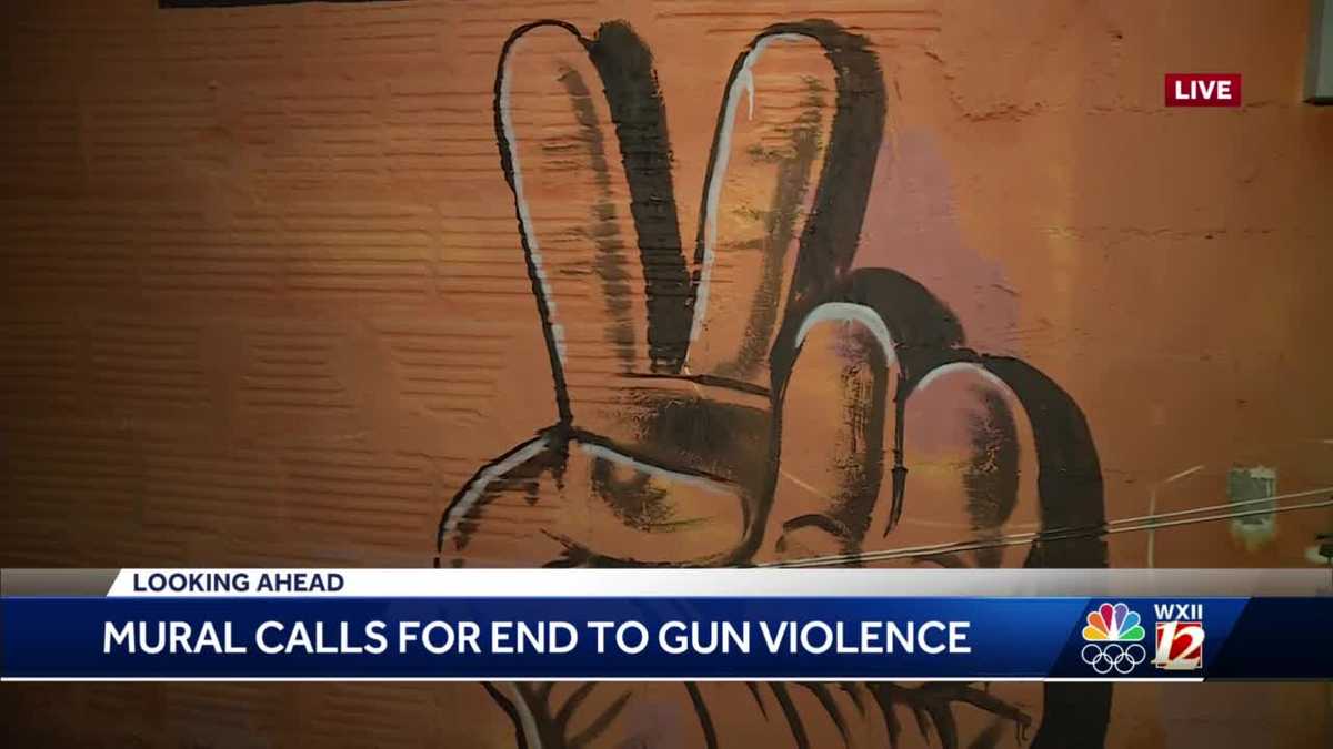 Mural calls to end gun violence, now in Winston-Salem arts district