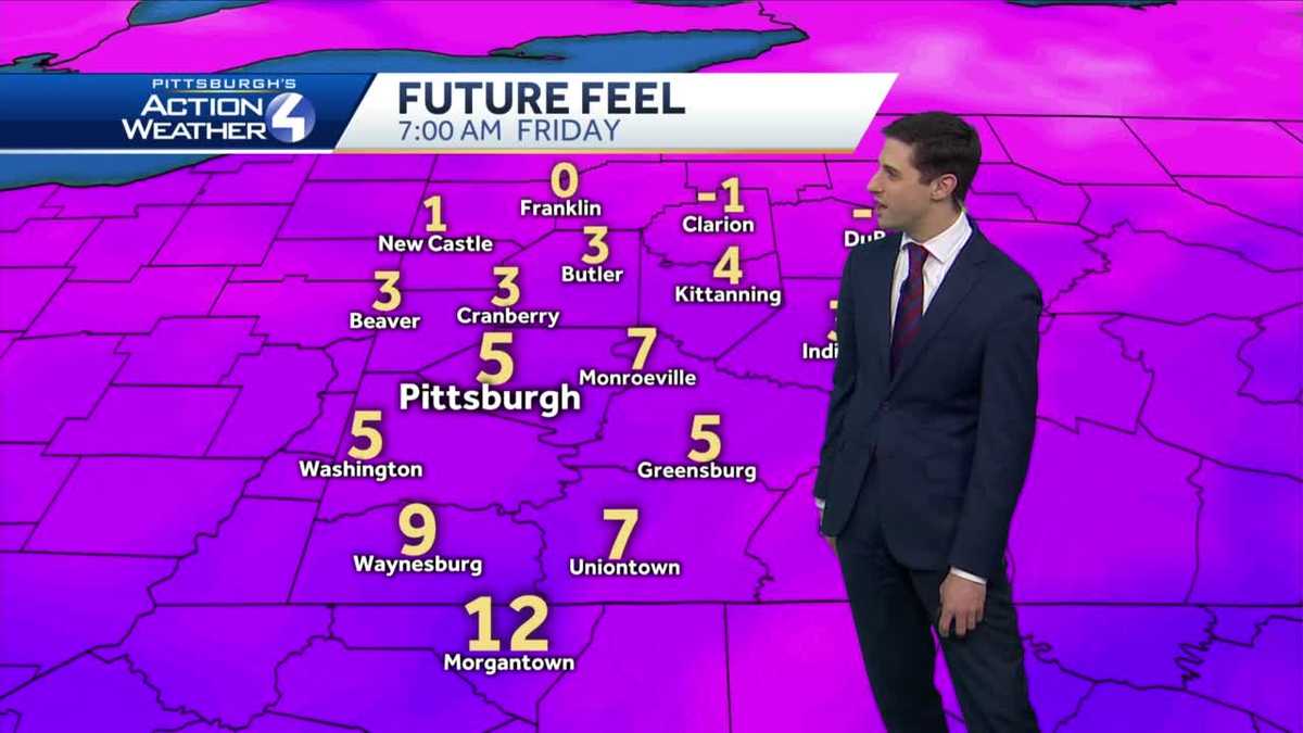PITTSBURGH WEATHER: Rain and snow Thursday, cold moves overnight