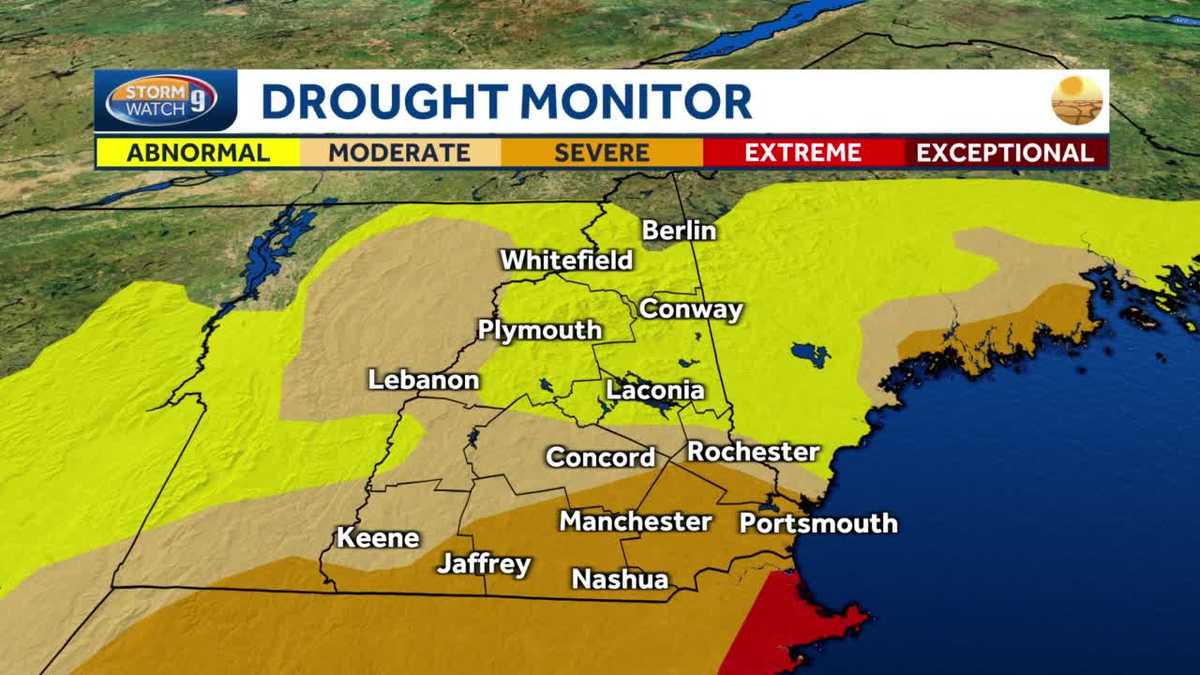 New Hampshire drought monitor update: Conditions improve slightly
