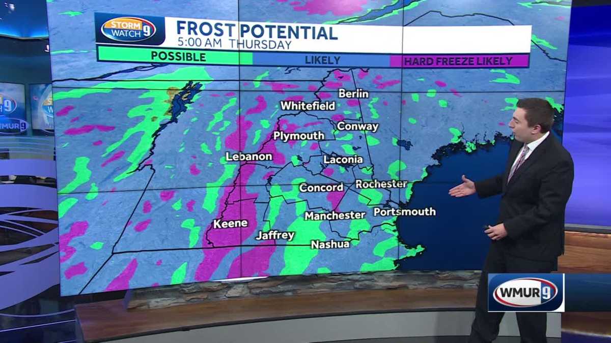NH weather: Widespread frost possible Thursday
